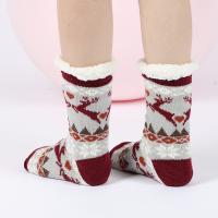 China new arrival ladies comfortable soft fluffy socks sweat absorbed thick antiskid floor socks Warm christmas stocking for sale