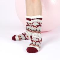 China new arrival ladies comfortable soft fluffy socks sweat absorbed thick antiskid floor socks Warm christmas stocking for sale