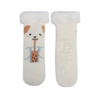 China female winter skin-friendly breathable mid length sherpa socks non-slip homes socks antiskid absorb sweat women fuzzy sock for sale