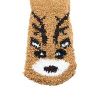 China women warm cute elk casual home fuzzy slipper socks slouch socks for sale