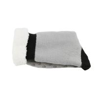 China Gray  Cashmere Knitted Fleece Slipper Socks Home Indoor Sweater Sherpa Slipper Socks for sale