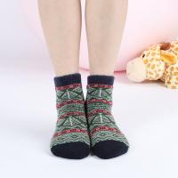 China 2021 new design female knitted skin-friendly socks non-slip soft green durable casual ankle socks for sale