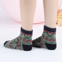 China 2021 new design female knitted skin-friendly socks non-slip soft green durable casual ankle socks for sale
