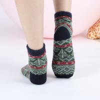 China 2021 new design female knitted skin-friendly socks non-slip soft green durable casual ankle socks for sale