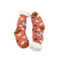 China 12 pairs winter cute rabbit Love women home slipper socks knitted warm fluffy children socks for sale