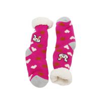China 12 pairs winter cute rabbit Love women home slipper socks knitted warm fluffy children socks for sale