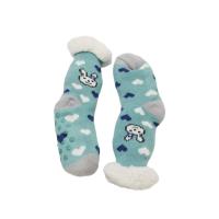 China 12 pairs winter cute rabbit Love women home slipper socks knitted warm fluffy children socks for sale