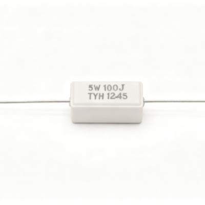 China 300ppm/C Cement Wire Wound 1W～40W  Metal Film Non Inductive Power Resistors for sale
