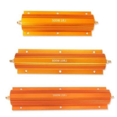 China Gold Anodized Treatment Aluminum Resistor 10W ～ 1000W  High Wattage Resistor for sale