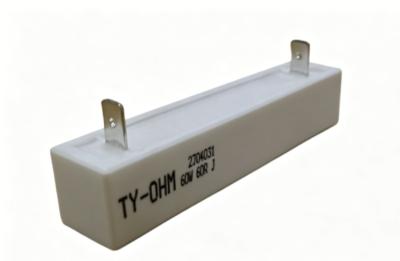 China 60W High Power Wire Wound Cement Resistor With Flameproof Ceramic Housing And Quick Installation Design for sale