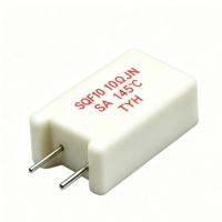 China 10W SQF Moisture Proof Thermal Fuse Resistor Ceramic Case and Accurate Fusibility for sale