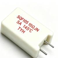 China 10WS Thermal Fuse Cement Resistor Flameproof Ceramic Case for Circuit Board Protection for sale