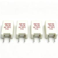 China 10WS Thermal Fuse Cement Resistor Flameproof Ceramic Case for Circuit Board Protection for sale