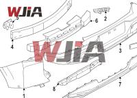 China 85227-7BA0A 85226-7BA0A 	Bracket-Rear Bumper Side New Model For Nissan Murano 2025 USA for sale