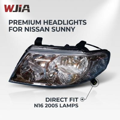China 26010-95F0A 26060-95F0A Head Lamps For Nissan Sunny N16 2005 for sale