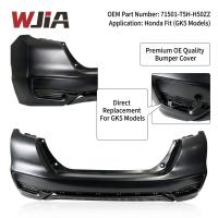 China 71501-T5H-H50ZZ Car Rear Bumper Cover For 2014-2020 Honda Civic Fit GK5 Unpainted Primed Tail Bumper Face OE Replacement for sale