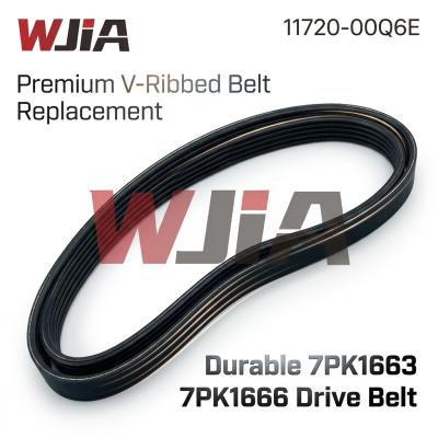 China 11720-00Q6E 7PK1663 7PK1666  V-Ribbed Belt For Nissan NP300 Navara for sale