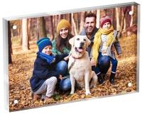 China 4X6 Inch Clear Acrylic Photo Frame With Magnetic Closure and Custom Size Options for sale