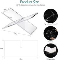 China Modern Stylish Acrylic Holder Display with 8+8mm Thickness and 28 x 15 cm Size for Books and Magazines for sale