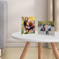China Transparent Acrylic Sign Holders Display With Standing Design And Custom Sizes For Clear Picture Frames for sale