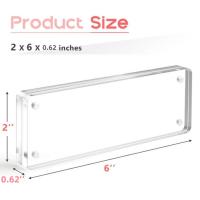 China Acrylic Photo Frame with Magnetic Closure 2x6 Double-Sided Display for sale