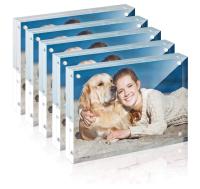 China Free-Standing Design Acrylic Photo Frame with High Quality Acrylic in 4x6inch Size for sale