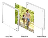 China Clear Perspex Clip Frames With Magnetic Closure Custom Size OEM ODM for sale