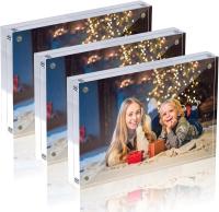 China Transparent Acrylic Photo Frame 6x8 8x10 With Double Sided Magnetic Holder for sale
