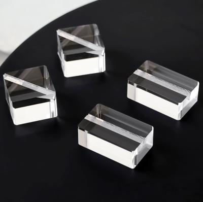 China Display Card Stand Solid Acrylic Block With OEM/ODM Accepted In Custom Sizes for sale
