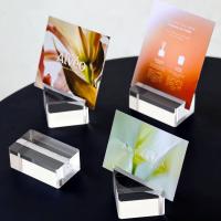 China Display Card Stand Solid Acrylic Block With OEM/ODM Accepted In Custom Sizes for sale