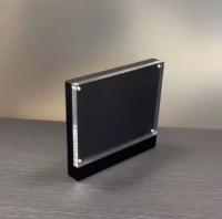 China Customizable Magnetic Photo Frame With Wooden Texture For Desktop Display for sale