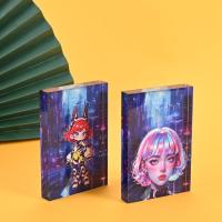China UV Printed Custom Acrylic Block 20MM Personalised Acrylic Photo Block for sale
