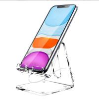 China Clear Acrylic Phone Stand With 3mm Thickness User Friendly For 4-10 Inch Smartphones for sale