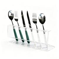 China Knife Fork Spoon Acrylic Holder Display Elegant Cutlery Display Organizer for sale