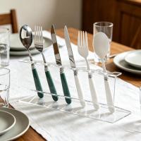 China Knife Fork Spoon Acrylic Holder Display Elegant Cutlery Display Organizer for sale