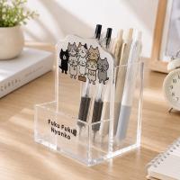 China Clear Desktop Acrylic Pen Holder Display Stand For Office Retail Store Countertop for sale