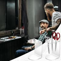 China Clear Acrylic Holder Display with Foldable Rack for Hairdresser Combs and Scissors Organizer Measuring for sale