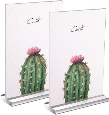 China Decorative Transparent Acrylic Holder Display With Sturdy Base For Photo Frame And Picture Frame for sale
