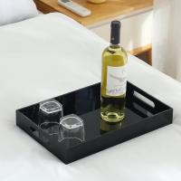 China Spill Proof Acrylic Display Tray With Built In Handles  10W X 15L X 2H Inches for sale