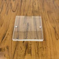 China 5x5 Inch Acrylic Magnetic Photo Frame Clear For Tabletop Home Office Display for sale