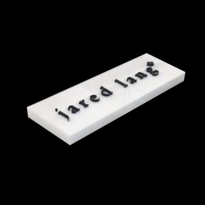China Customizable Sizes Solid Acrylic Block  With UV Printing For Logo Displays for sale