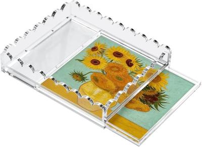 China Clear Acrylic Display Tray With Slide Out Drawer And 12