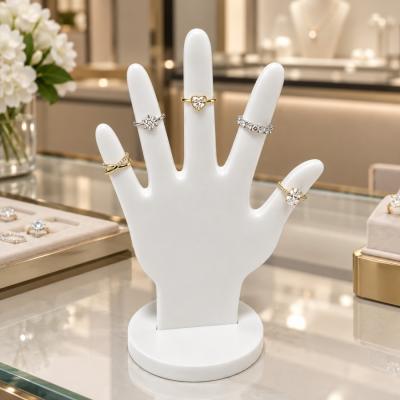 China 5MM And 15MM Hand Shaped Acrylic Jewelry Stand Ring Holder Bracelet for sale