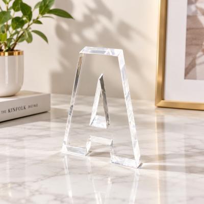 China Transparent Clear Acrylic Display 3D Perspex Letters Block Brand Logo Sign for sale