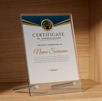 China Free Stand Acrylic Photo Frame For Professional Display Perspex Picture Frames for sale