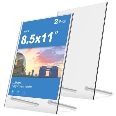 China 3mm 10mm 15mm 20mm Acrylic Sign Display And Menu Stand With OEM ODM Services for sale