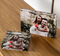 China Engraving Custom Acrylic Block UV Photo Print Square Unique Personalized Gift for sale
