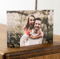 China Engraving Custom Acrylic Block UV Photo Print Square Unique Personalized Gift for sale