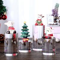 China 4 x 4 x 1 inches Clear Solid Acrylic Block Display  Stand Modern Stylish for sale
