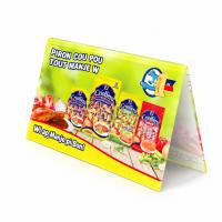 China Custom V Shape Acrylic Tabletop Sign Holders UV Printing For Restaurant Business for sale